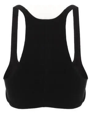 Rick Owens Cotton Crop Top - Black