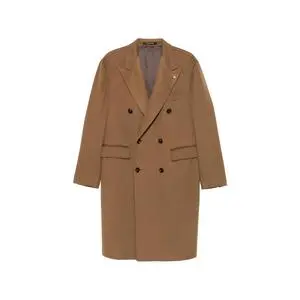 Tagliatore Coats Double Breasted Coats - Brown
