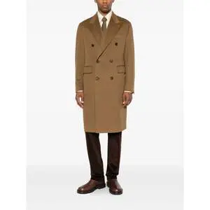 Tagliatore Cashmere Coat - Brown