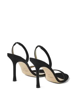 JIMMY CHOO Jenn Suede Leather Sandals - Multicolor