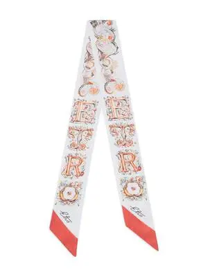 Etro Silk Paisley And Floral Motif Twilly - Multicolor