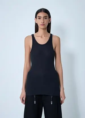 LEMAIRE Suspenders Tank Top - Black