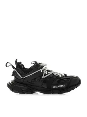 Balenciaga Men`s Trail Laces Track Sneaker In Black/white - Multicolor