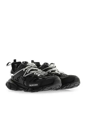 Balenciaga Men`s Trail Laces Track Sneaker In Black/white - Multicolor