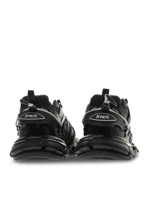 Balenciaga Men`s Trail Laces Track Sneaker In Black/white - Multicolor