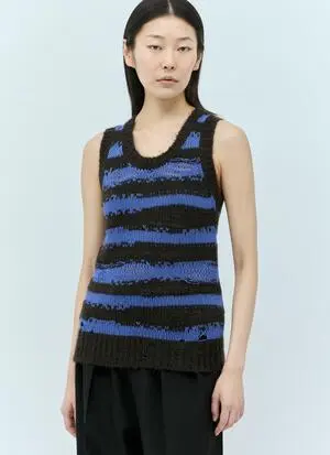 Acne Studios Distressed Stripe Top