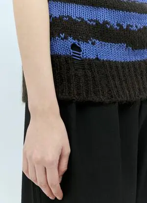 Acne Studios Distressed Stripe Top