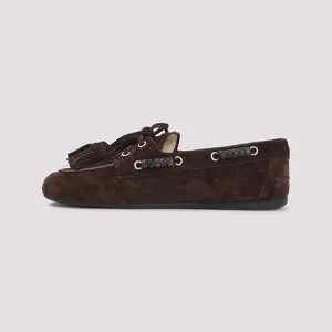Miu Miu Suede Tassel Loafers