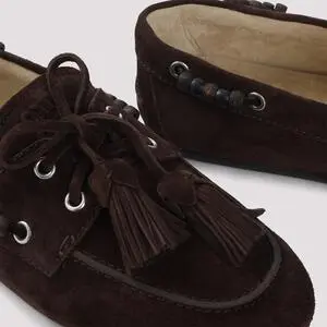 Miu Miu Suede Tassel Loafers