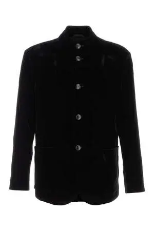 Giorgio Armani Velvet Blazer - Black