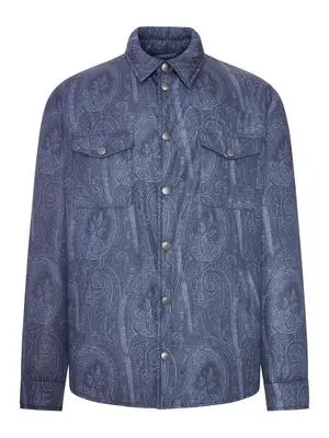 Etro Paisley Overshirt - Blue