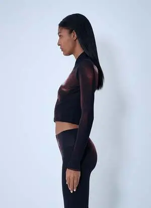 JEAN PAUL GAULTIER Wood Mesh Top