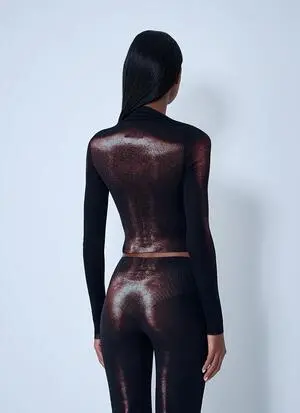 JEAN PAUL GAULTIER Wood Mesh Top