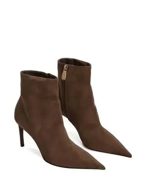 Dolce & Gabbana Devotion Pointed-toe Ankle Boots 75mm