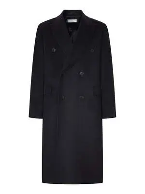 Our Legacy Whale Double-breasted Mohair Wool Coat - Black