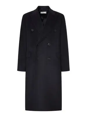 Our Legacy Whale Double-breasted Mohair Wool Coat - Black
