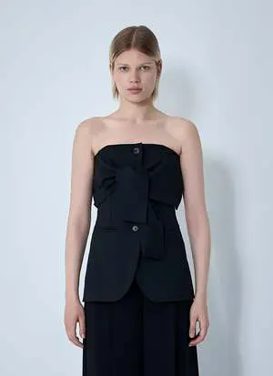 Max Mara Wool Waistcoat - Black