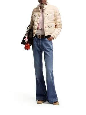 Moncler Wide Leg Denim Jeans - Blue