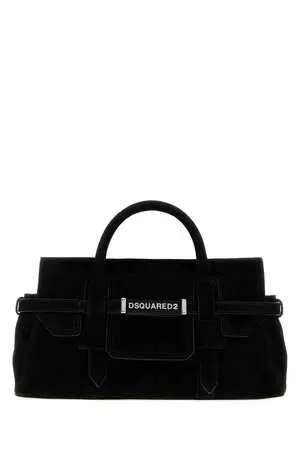 Dsquared2 Suede Twin Handbag - Black