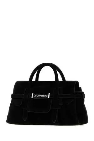 Dsquared2 Suede Twin Handbag - Black