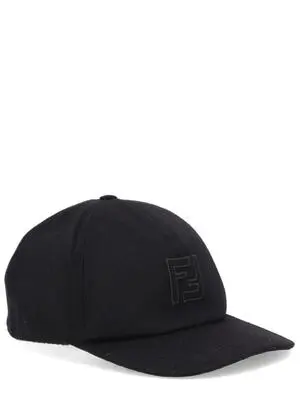 Fendi Wool And Cashmere Baseball Hat