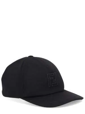 Fendi Wool And Cashmere Baseball Hat