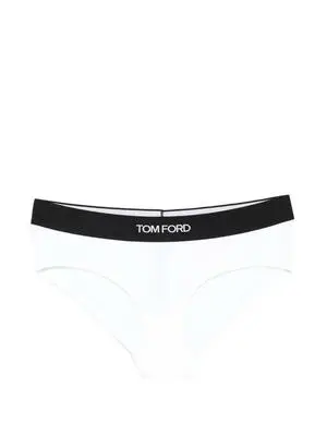 TOM FORD Briefs With Logo Band - White