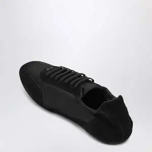 Prada Collapse Re-nylon And Suede Sneakers - Black