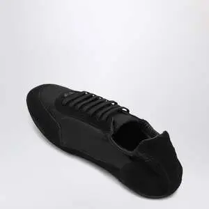 Prada Re-nylon And Suede Sneakers - Black