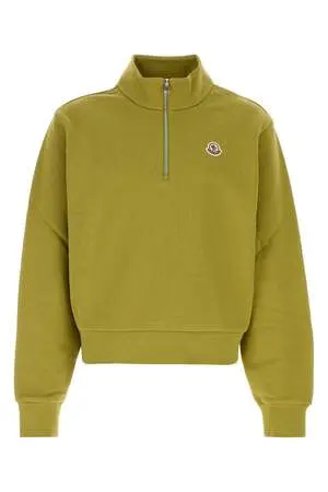 Moncler Pistachio Cotton Sweatshirt - Green