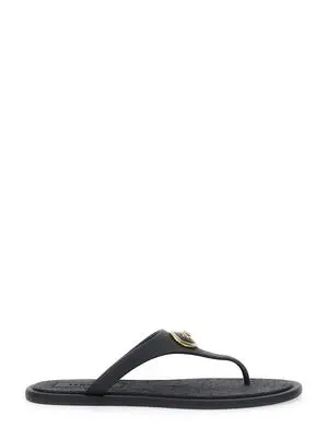 Versace Rubber Medusa Detail Slides - Black