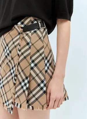 Burberry Check Mini Skirt