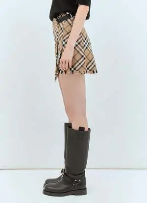 Burberry Check Mini Skirt