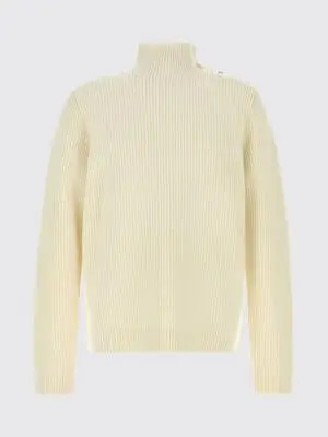 Prada Virgin Wool Knit Sweater - White