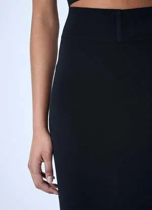 Rick Owens Wool Knit Maxi Skirt
