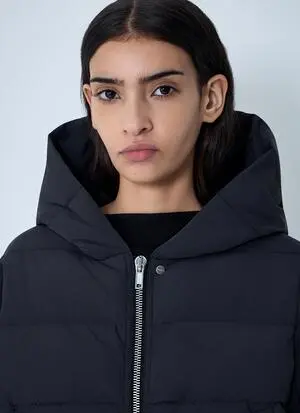 Rick Owens Hooded Down Jacket - Black