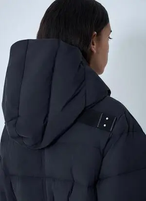 Rick Owens Hooded Down Jacket - Black