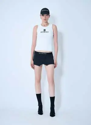 Balenciaga Cut-off Brief Mini Skirt
