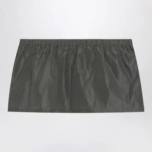 Miu Miu Tela Tec Miniskirt With Front Pocket - Green
