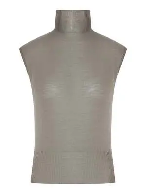 Rick Owens Turtle Knitted Top - Gray