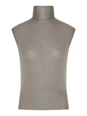 Rick Owens Turtle Knitted Top - Gray