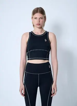 Moncler Logo Motif T-shirt - Black