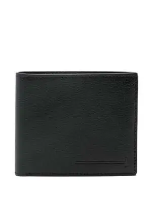TOM FORD Supple Grained Leather Elongated T Line Classic Bi-fold Wallet - Black