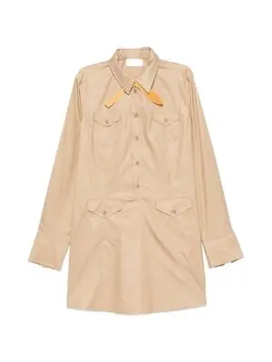 Celine Button Fastening Dress - Multicolor
