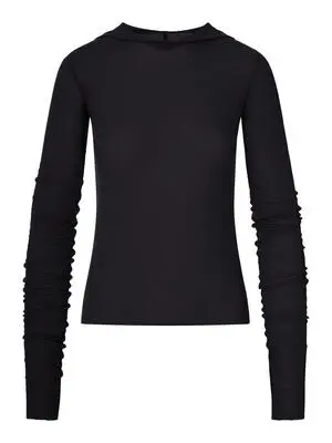 Rick Owens Ribbed Knit Hoodie