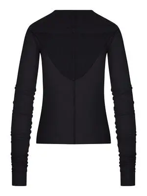 Rick Owens Ribbed Knit Hoodie