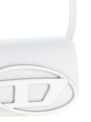DIESEL® 1dr Leather Shoulder Bag - White