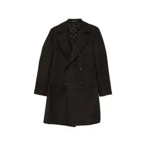 Tagliatore Coats Double Breasted Coats - Brown