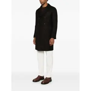 Tagliatore Textured Double-breasted Coat