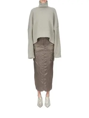 Rick Owens Jumbo Turtleneck Sweater - Cream